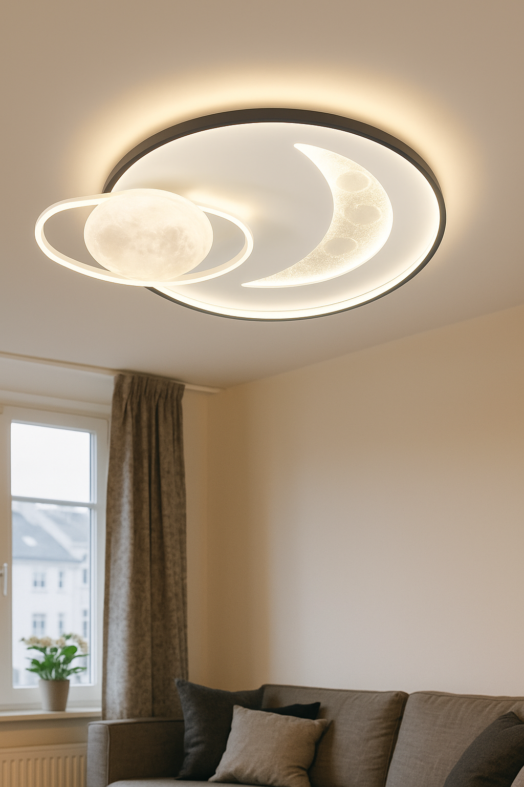 Hdc 5 Light Flower Led Chandelier Ceiling Light For Dining Living Room