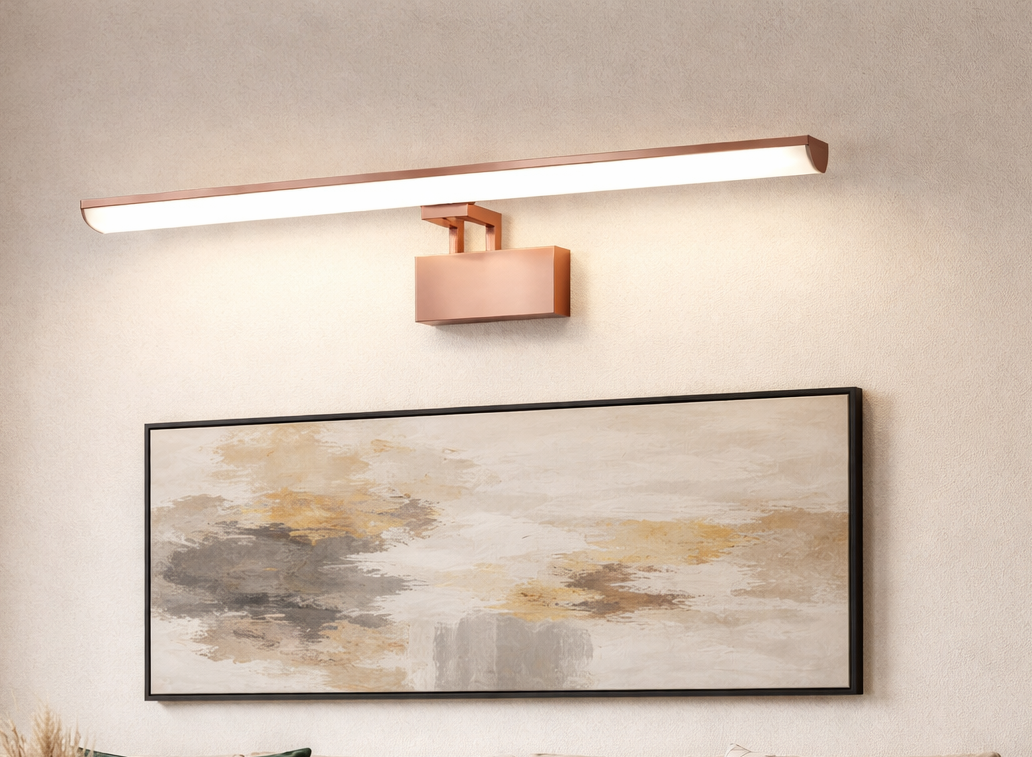 HDC 12W Linear Rose Gold Finish Ultra Slim LED Picture Wall Light – Tr