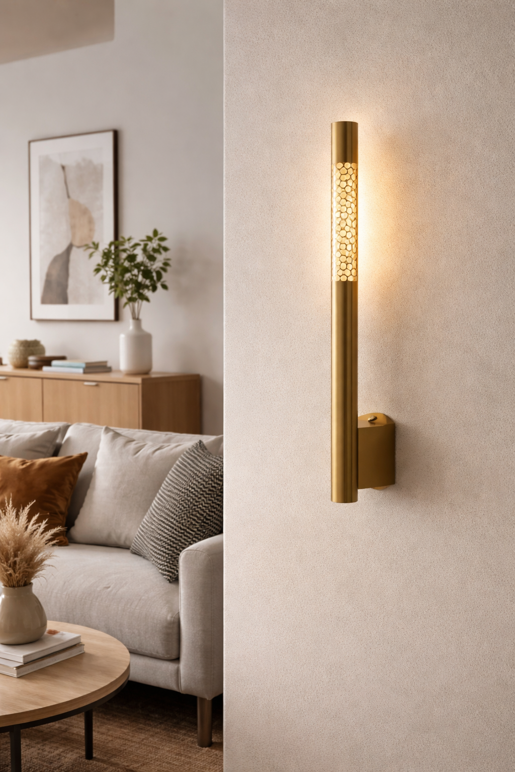 Hdc 12W Modern Designer LED Wall Light in Rose Gold Finish for Living