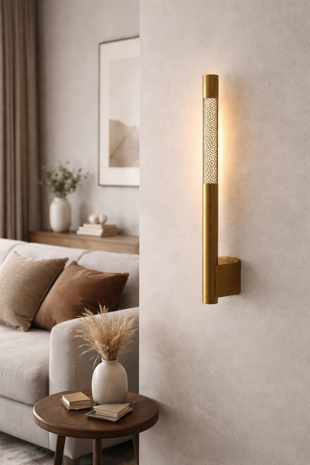Hdc 12W Modern Designer LED Wall Light in Rose Gold Finish for Living
