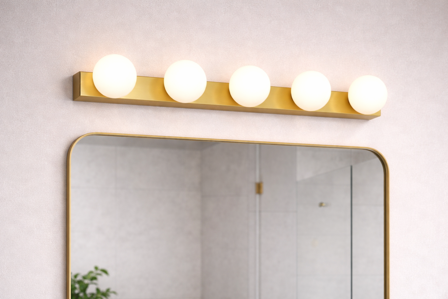 HDC Luxury 5-Light Vanity Wall Light in Gold Finish