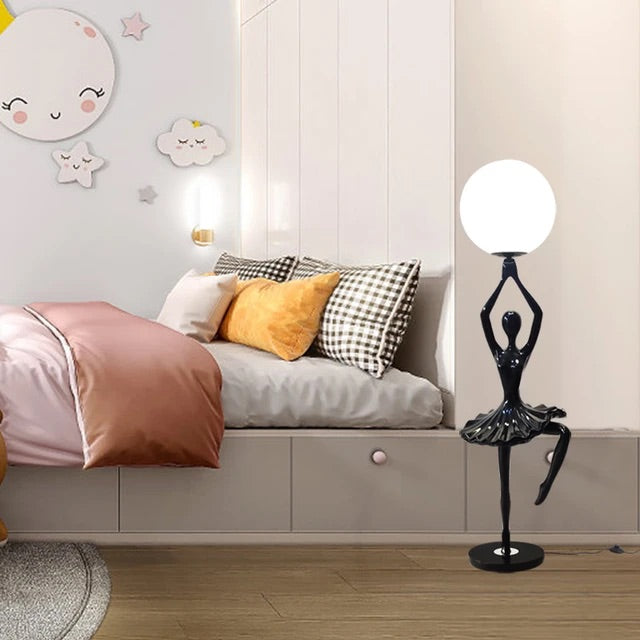 Hdc Girl's Room Dance Girl Standing Lamp Modern Bedroom Art Design led