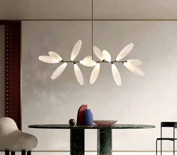 Hdc 14 Light Gold Frosted Spike Chandelier Ceiling Lights Hanging - Wa