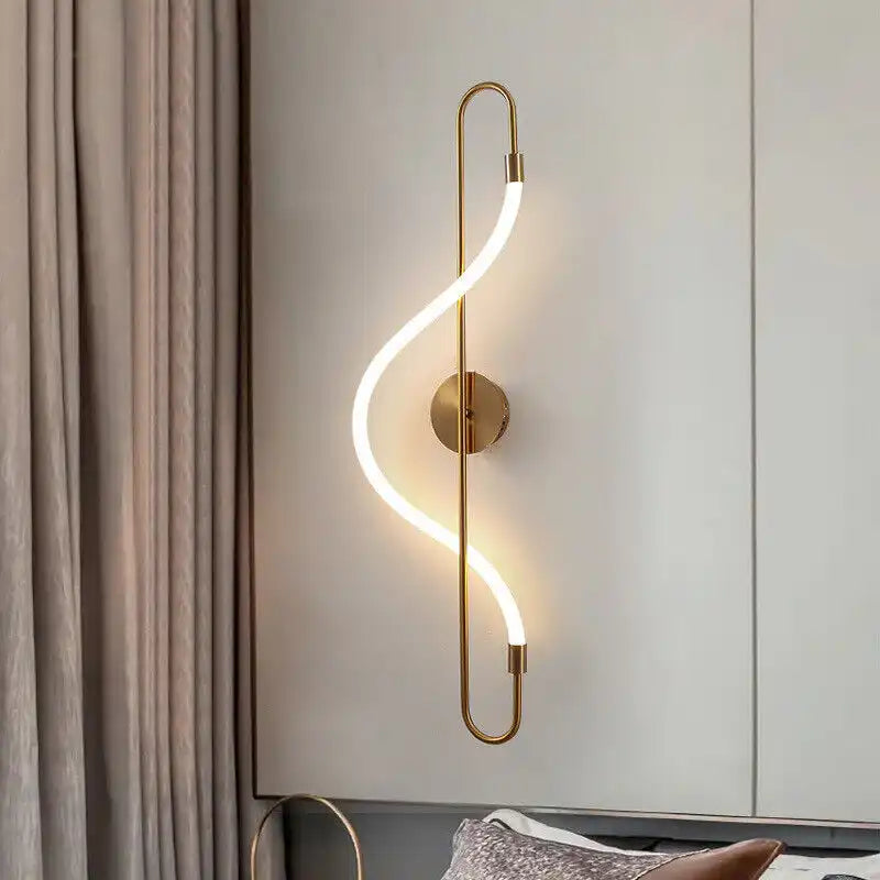 HDC 600mm Led Gold Long Acrylic Tube Wall Light