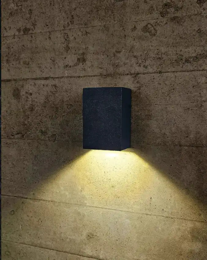 HDC 3W Square Shape IP65 Waterproof Outdoor Wall Lights, Down LED Porc