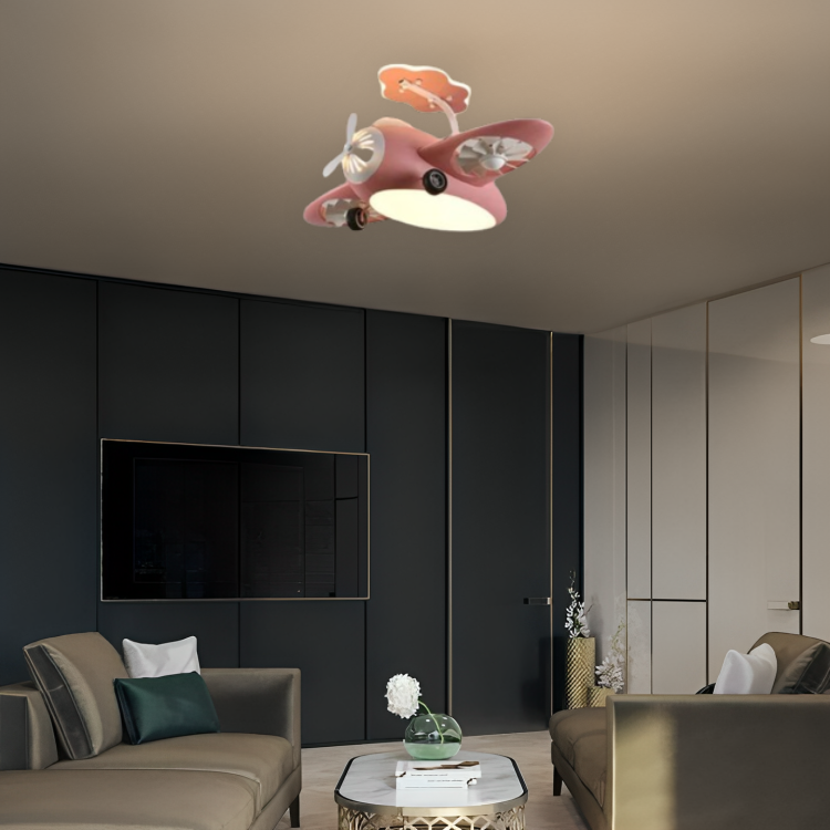 Hdc Children's Flying Plane LED Helicopter Lamp For Kids Girls Boys Be