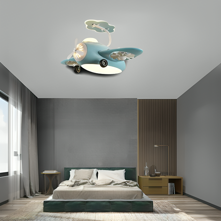 Hdc Children's Flying Plane LED Helicopter Lamp For Kids Girls Boys Be