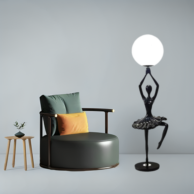 Hdc Girl's Room Dance Girl Standing Lamp Modern Bedroom Art Design led