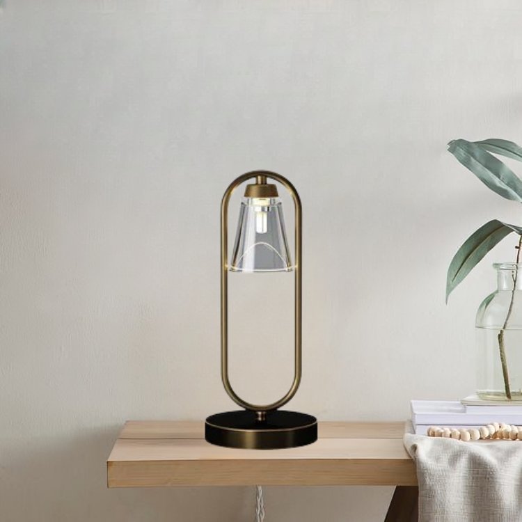 HDC copper table lamp bedroom bedside lamp