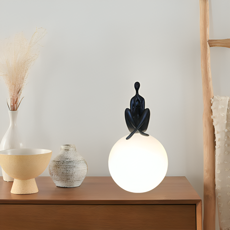 HDC Humanoid Sculpture Moon Table Lamp