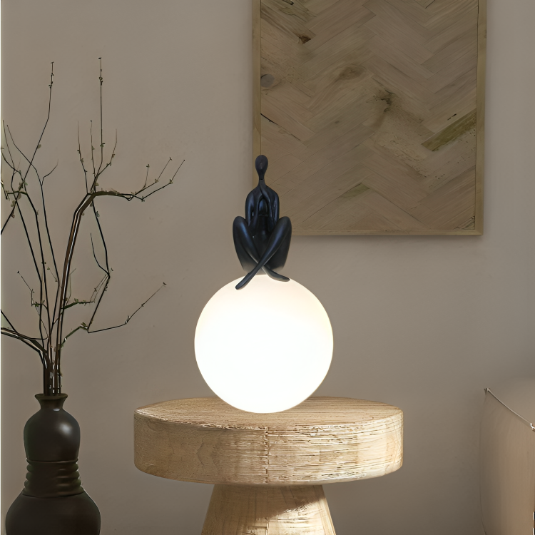 HDC Humanoid Sculpture Moon Table Lamp