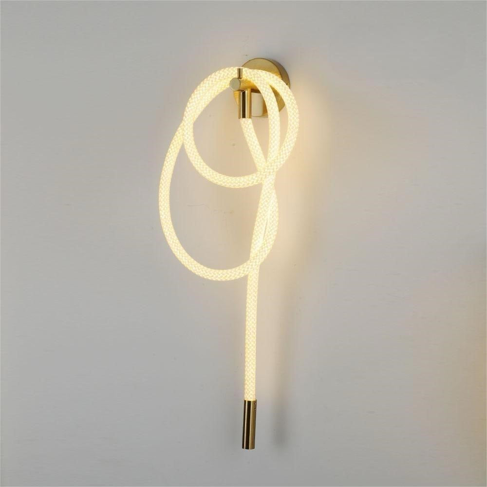 Hdc Led Nordic Gold Long Acrylic Tube Wall Light - Warm White